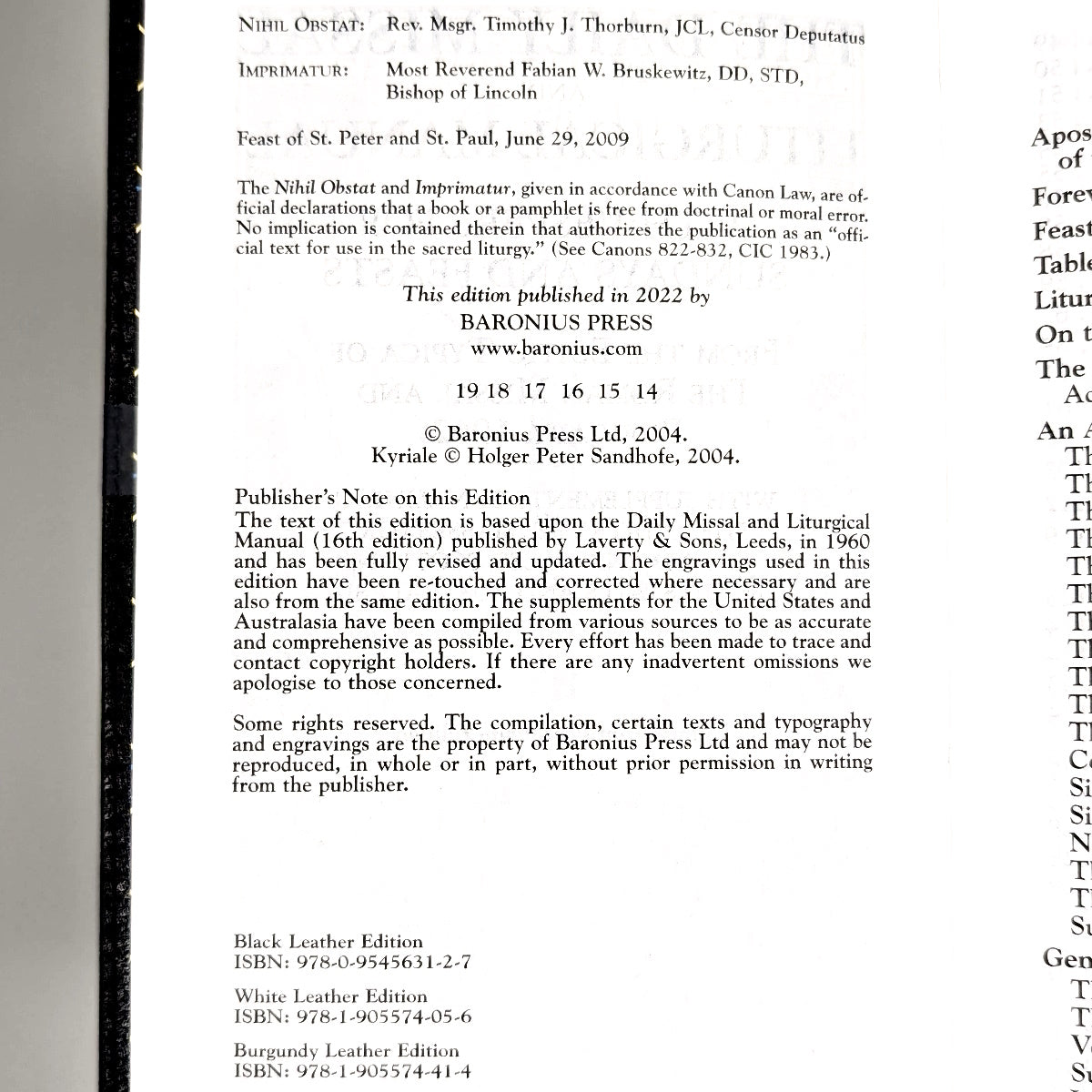 Baronius Press 1962 Latin Mass Daily Missal – Latin Mass Helper Store