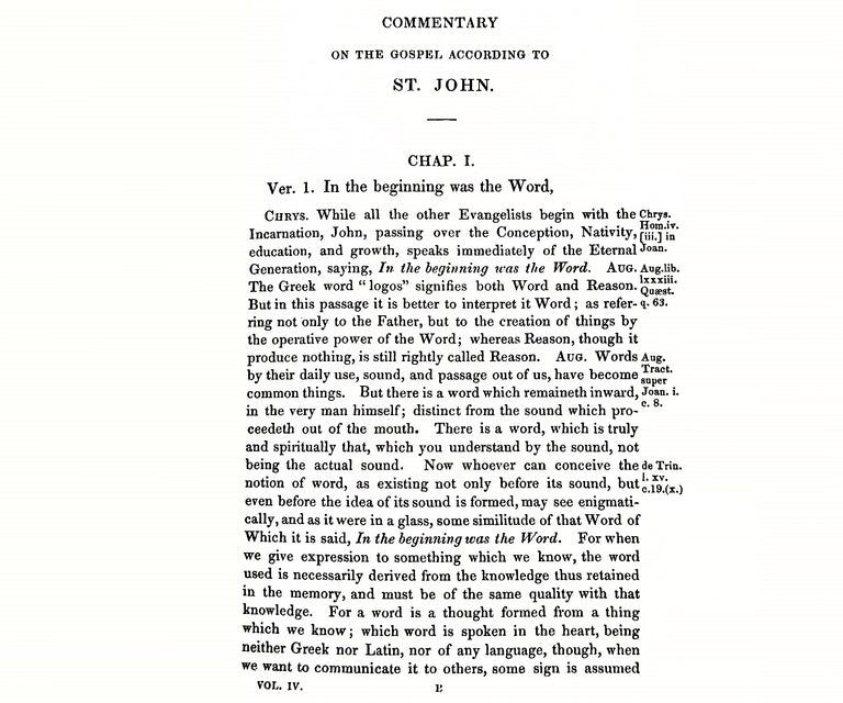 Catena Aurea (Complete Set) | Aquinas' Commentary on the Four Gospels ...