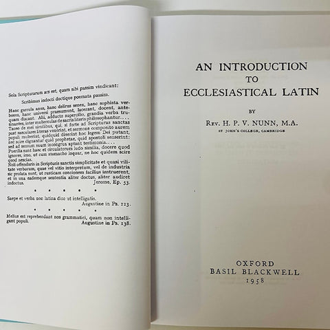 An Introduction to Ecclesiastical Latin – Latin Mass Helper Store