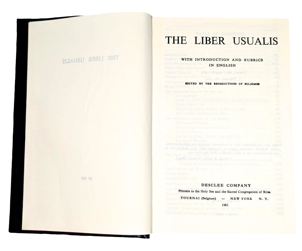 Home Liber Usualis 1963 & 1952 (Latin Chant with Gregorian Notation)