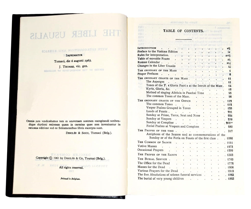 Liber Usualis 1963 & 1952 (Latin Chant with Gregorian Notation) – Latin ...