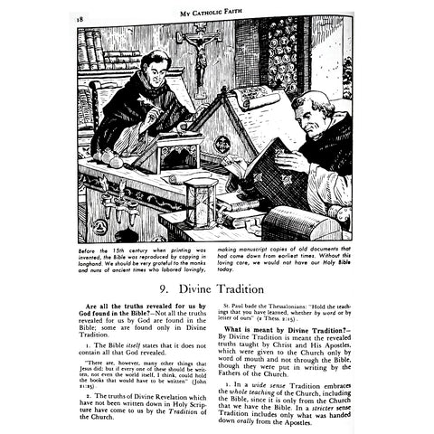 My Catholic Faith: A Manual of Religion (Traditional Catechism in Pict ...