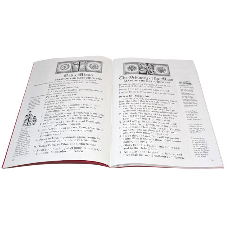 Latin Mass Red Booklet Missal (Latin/English Missalette) – Latin Mass ...