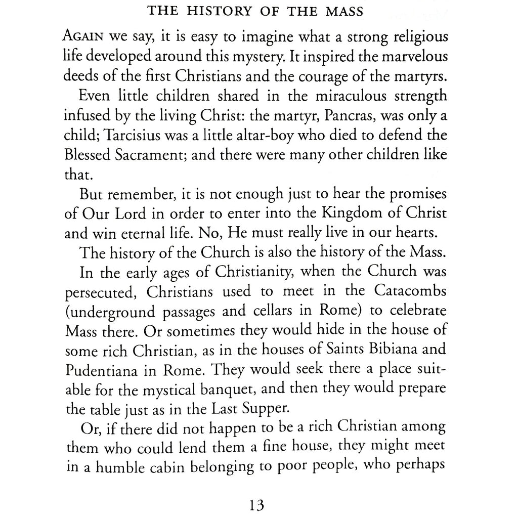 The Mass Explained to Children – Latin Mass Helper Store