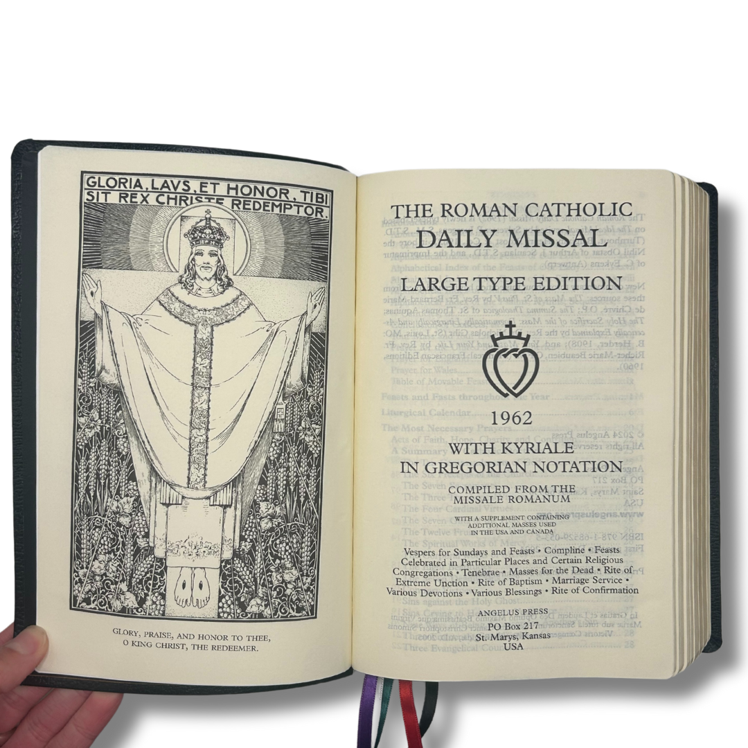 Angelus Press 1962 Large Print Latin Mass Missal – Latin Mass Helper Store